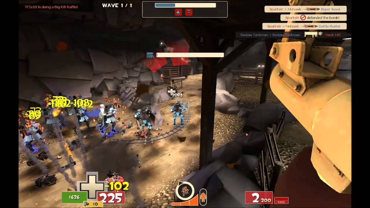 Team Fortess 2 : MvM Boss Rush Mode - YouTube