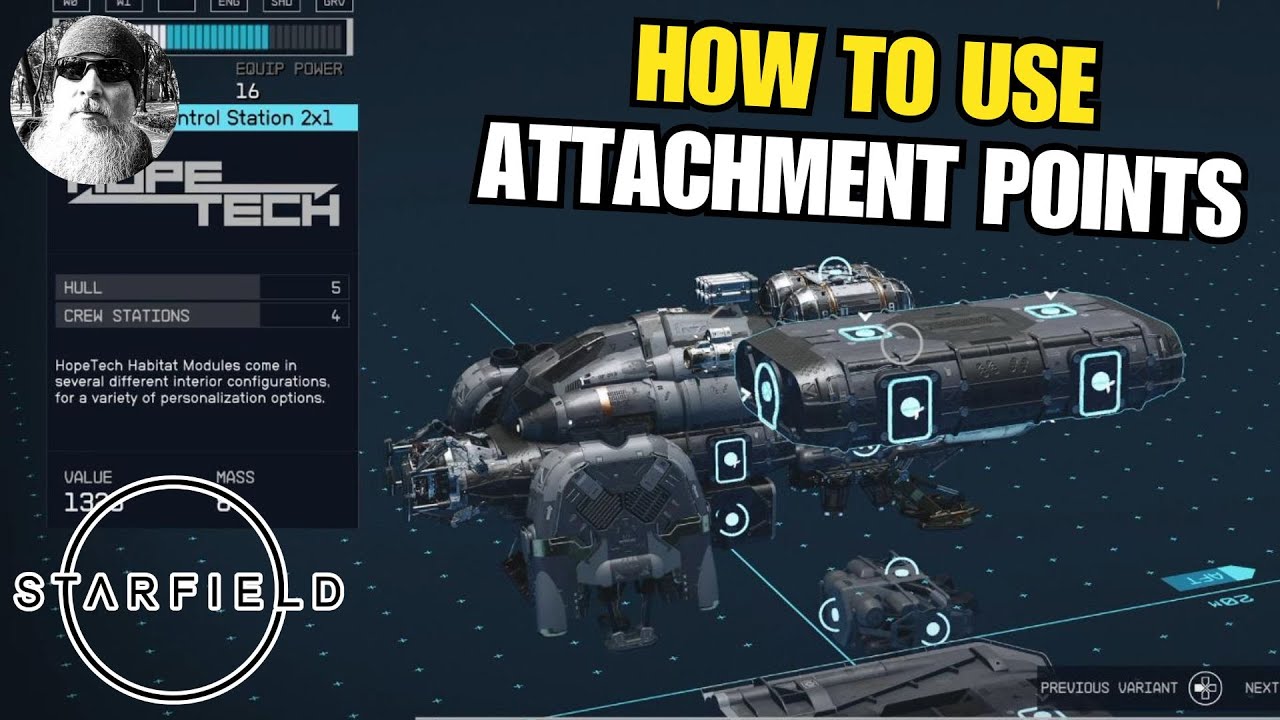 How To Use Attachment Points Building Your Ship in Starfield - YouTube
