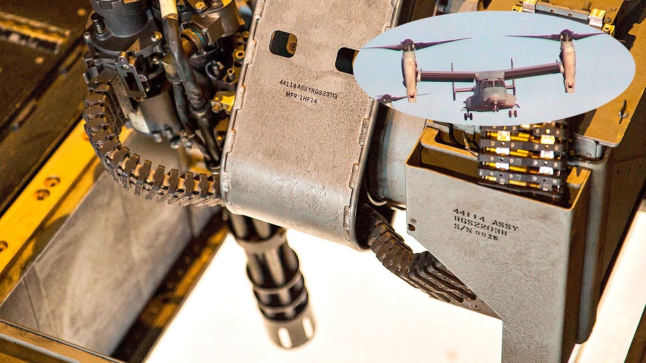 MV-22's Retractable Belly Gun: 360°, Remote Controlled, HELLISH ...