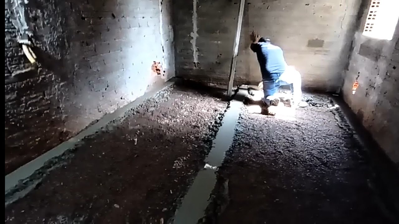 Iniciamos a concretagem de contrapiso da obra!! - YouTube