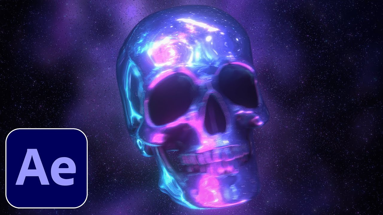 GALAXY SKULL VISUALIZER - After Effects Tutorial - YouTube