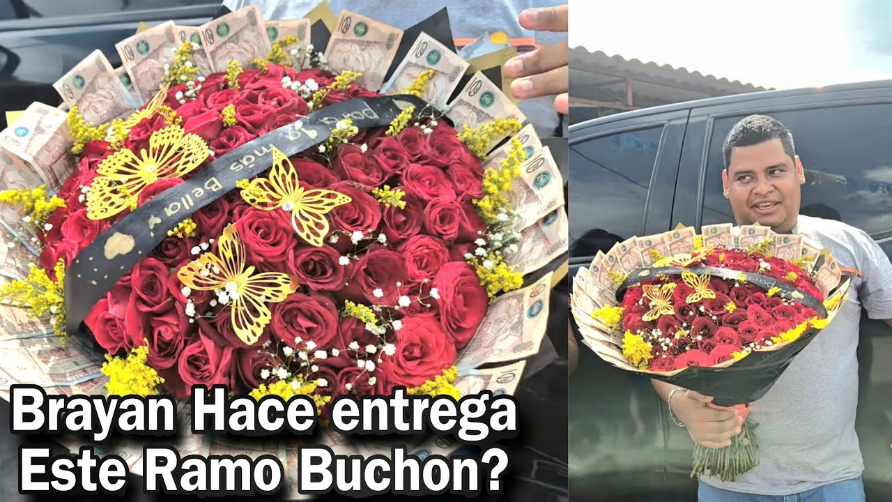 Wooo Mira Quien es la Afortunada de este Ramo Buchon lleno de Billete ...