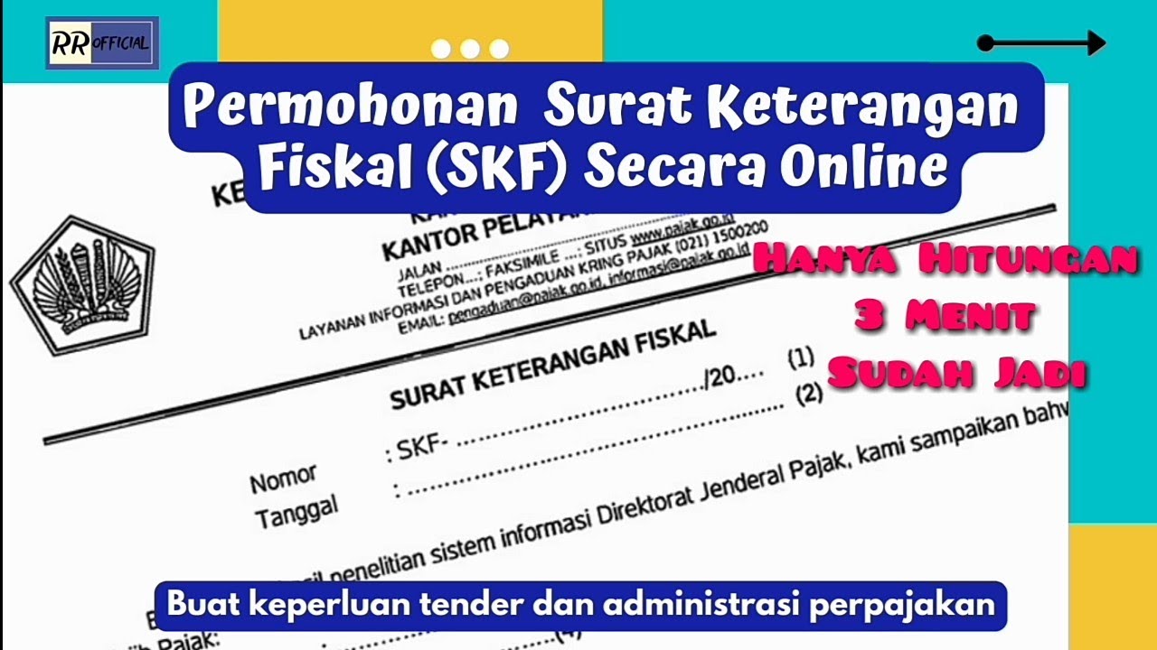 Tutorial Permohonan Surat Keterangan Fiskal (SKF) Secara Online - YouTube