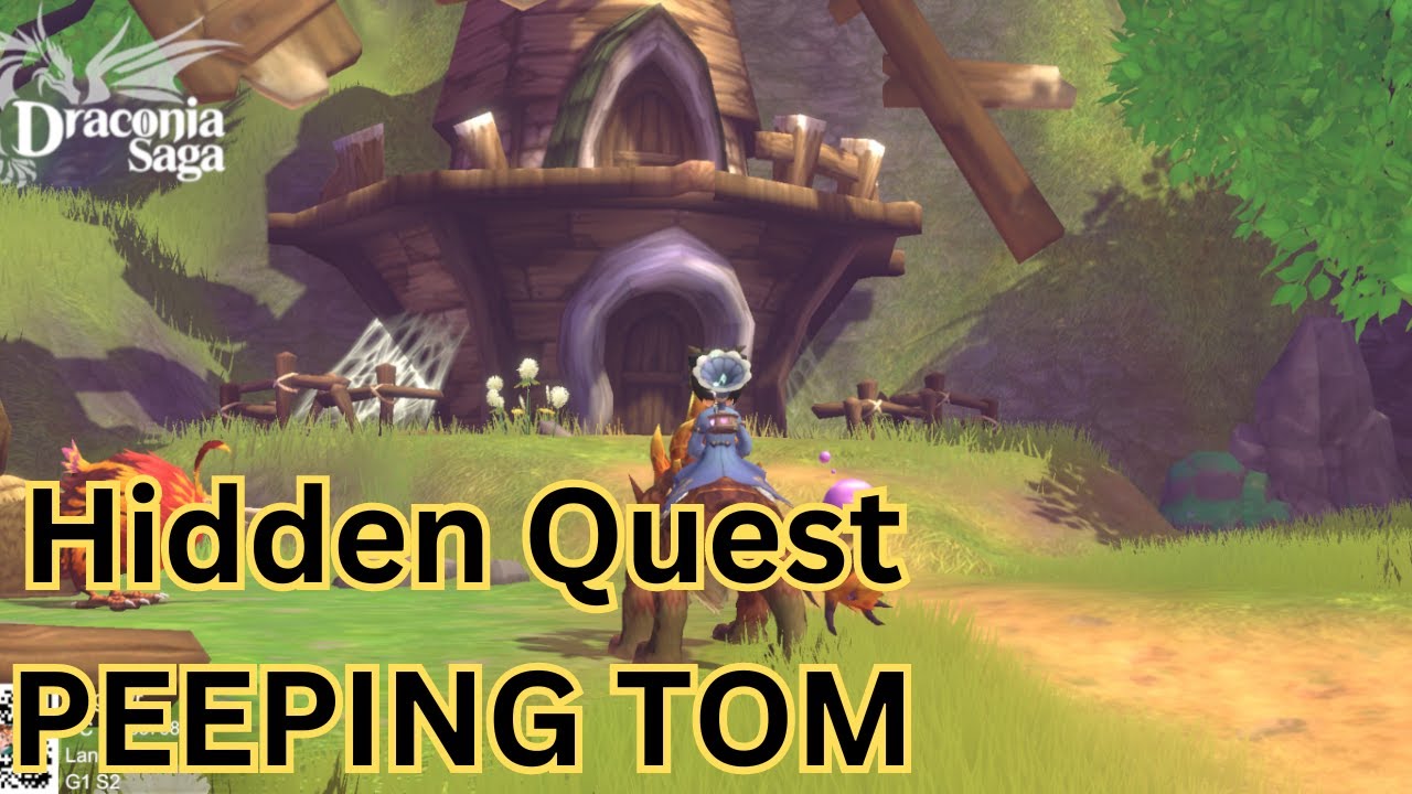 Draconia Saga - Maltville Hidden Quest "Peeping Tom" Location - YouTube