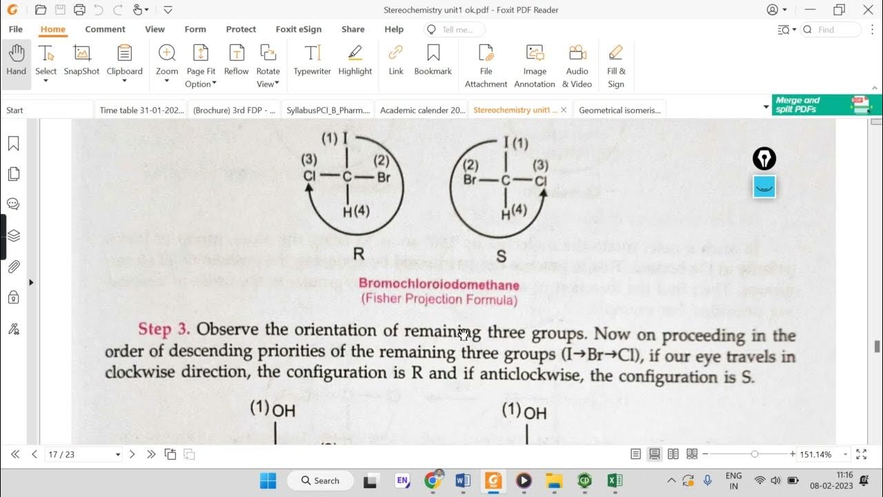 R S configuration naming rules Organic Chemistry - YouTube