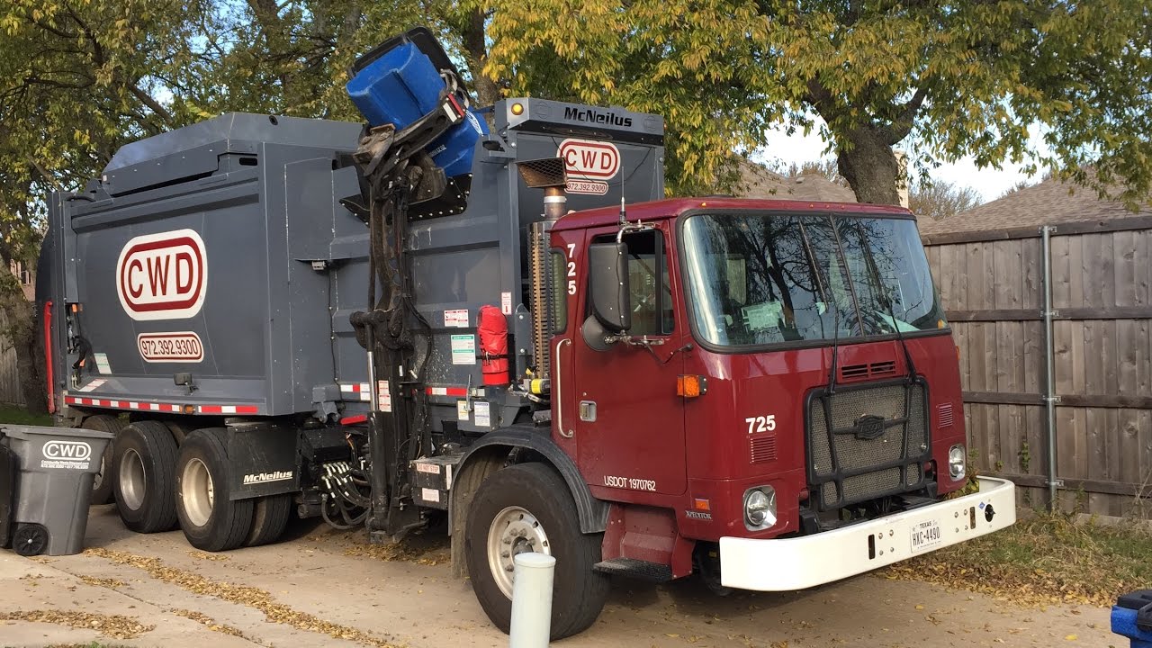 CWD: Autocar ACX CNG McNeilus Tri-axle AutoReach ASL on recycling part ...