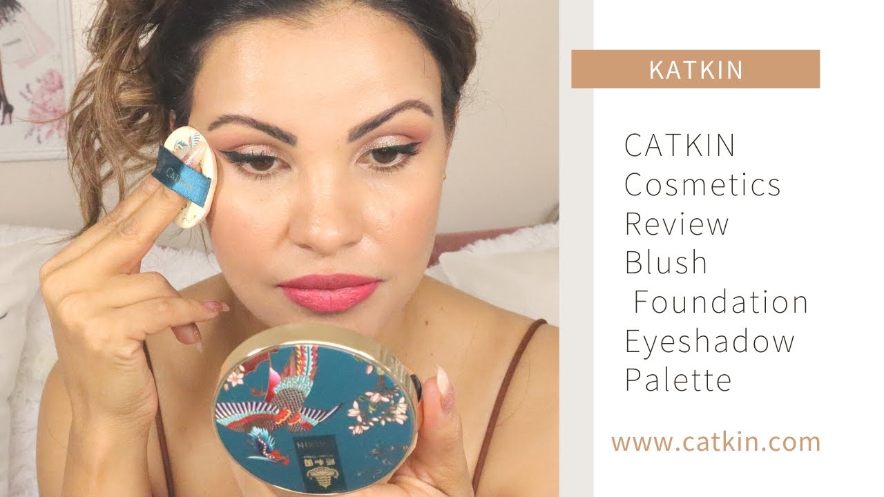 CATKIN Cosmetics Review | Blush, Foundation, Eyeshadow Palette - YouTube