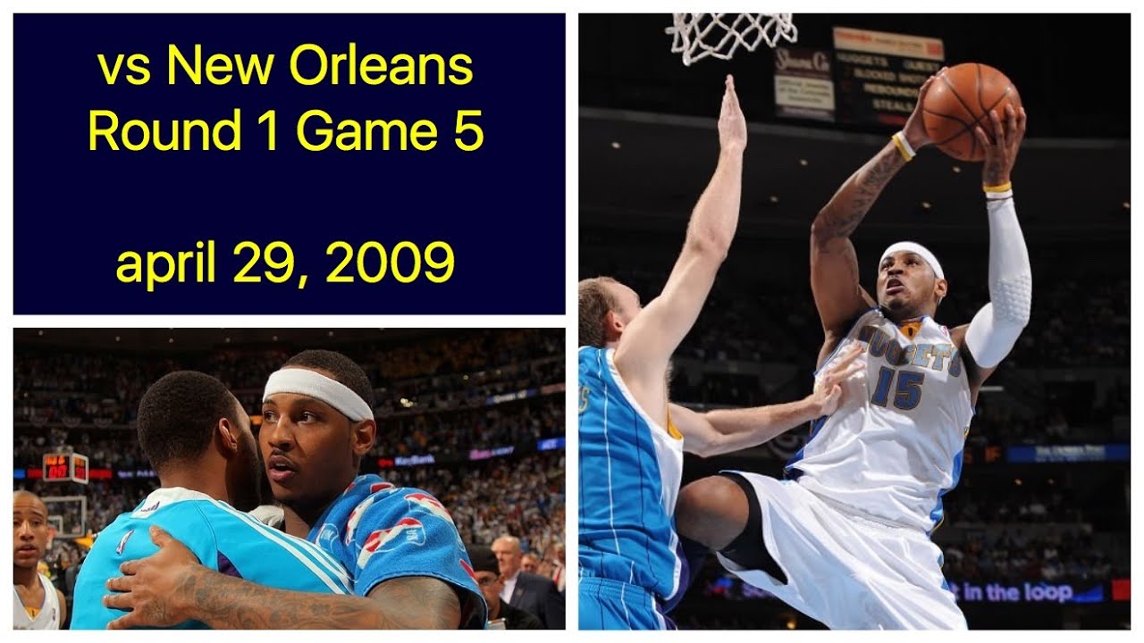 Carmelo Anthony 34 pts vs New Orleans Hornets Game 5 Highlights 2009 ...