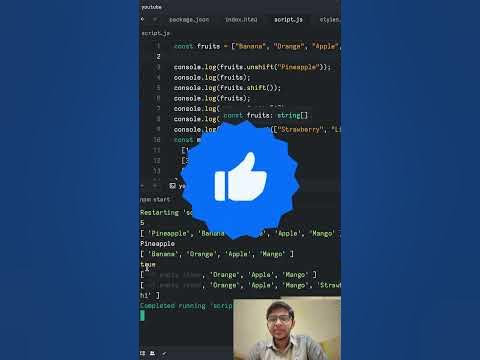JavaScript Array methods you must know || Useful JavaScript Array methods #webdevelopment # ...
