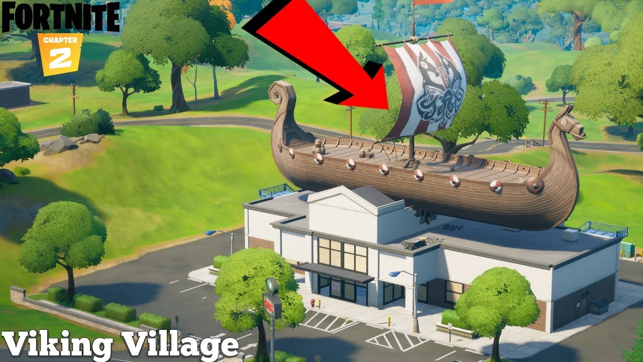 *NEW* VIKING VILLAGE LOCATION GAMEPLAY (FORTNITE CHAPTER 2 SEASON 5 ...