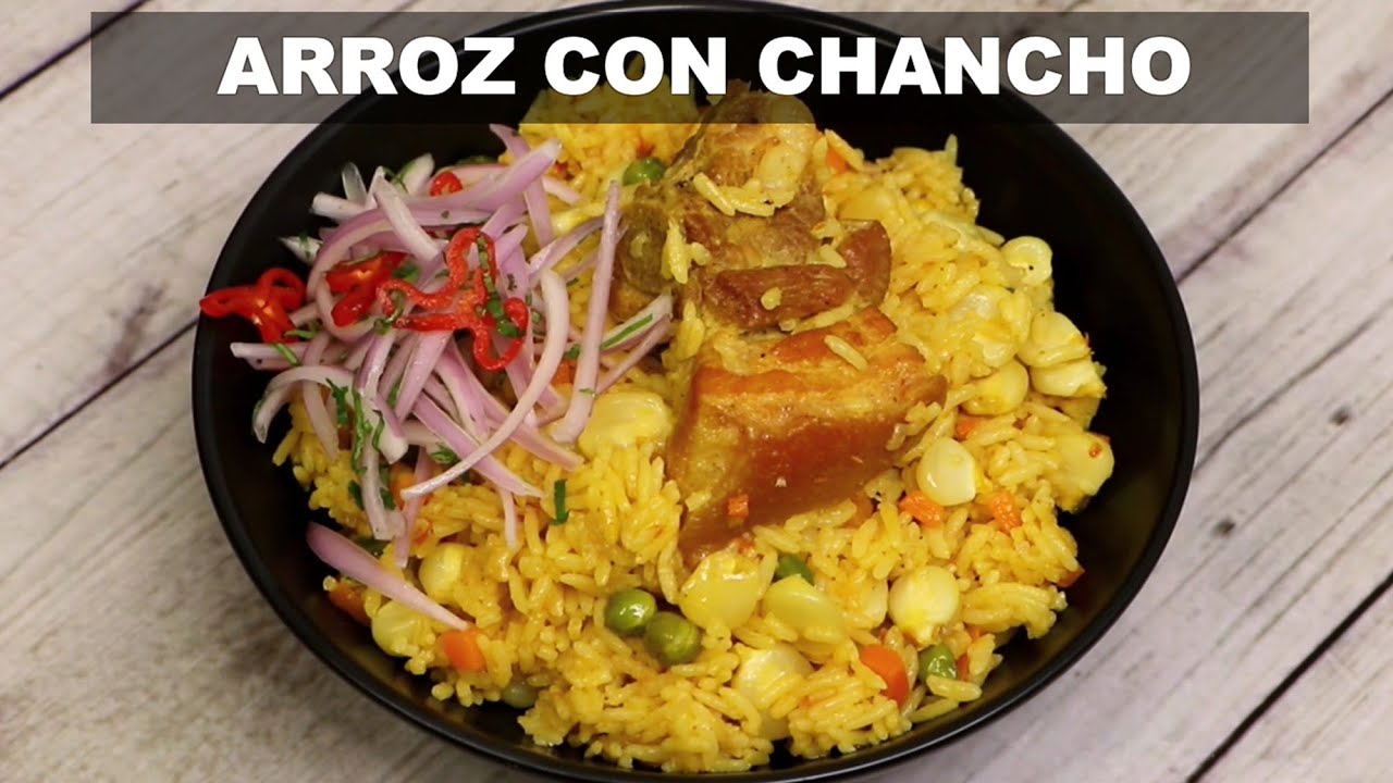 ARROZ CON CHANCHO | RECETA PERUANA | RÍQUISIMO | Sabroso - YouTube