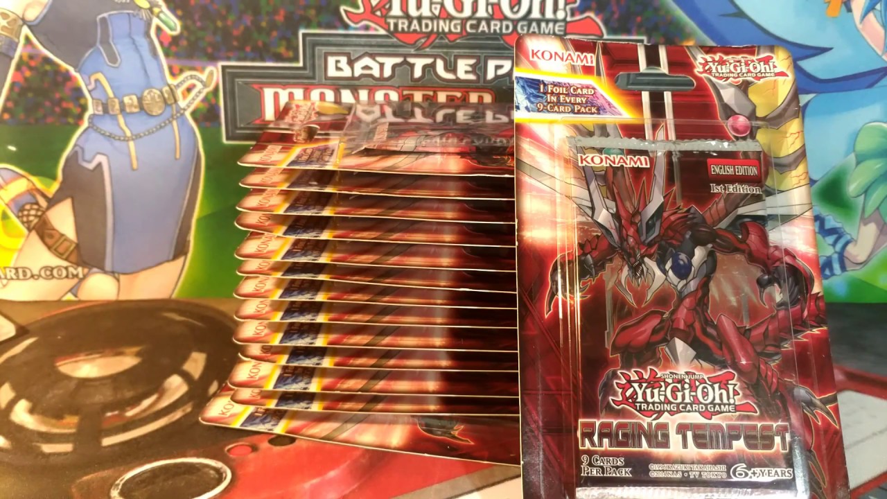 14 YuGiOh TCG Raging Tempest Booster Pack Opening! - YouTube