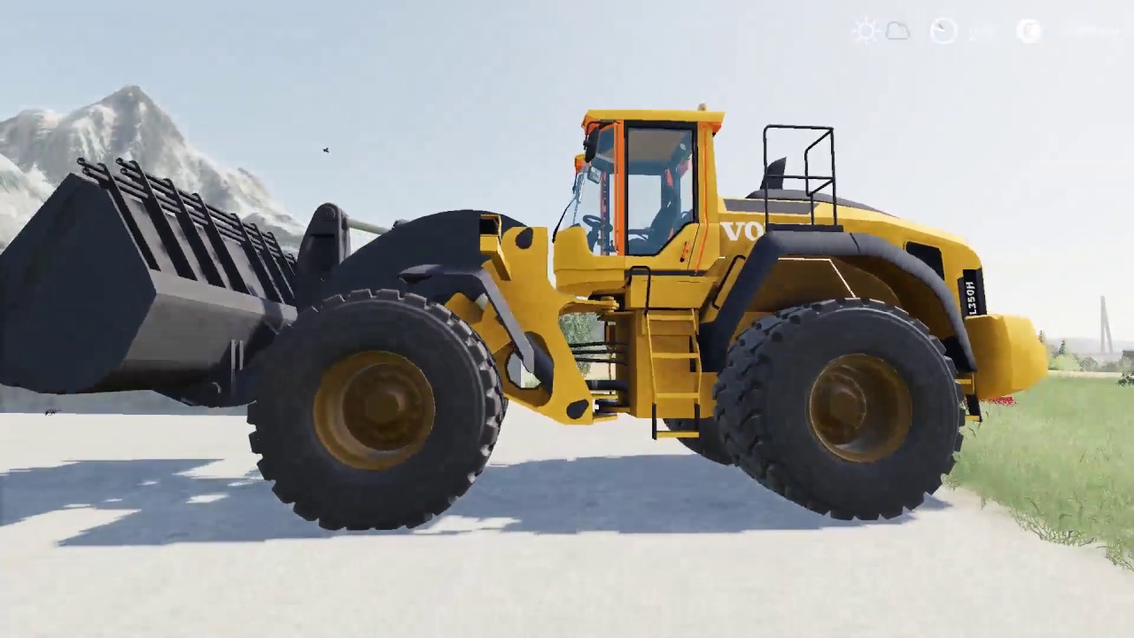 Farming Simulator 2019 VOLVO L350H V1.5 Loader Mod - YouTube