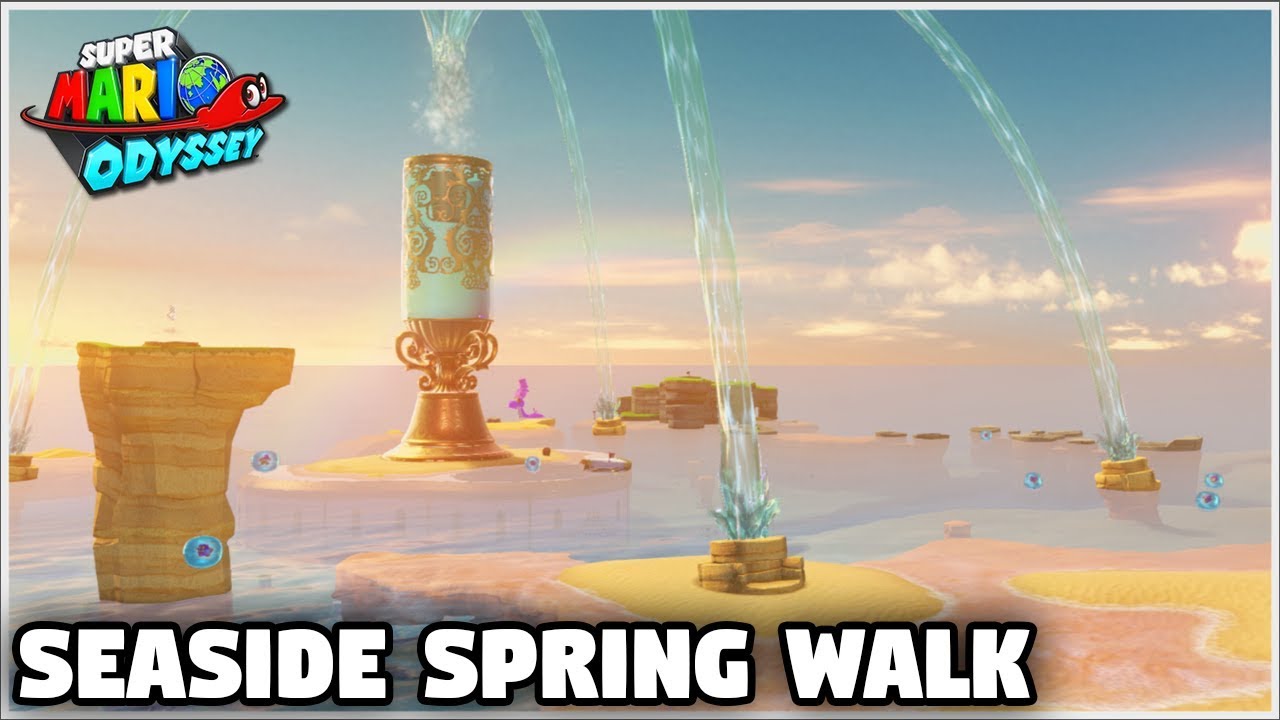 SEASIDE SPRING WALK | Super Mario Odyssey Challenge - YouTube