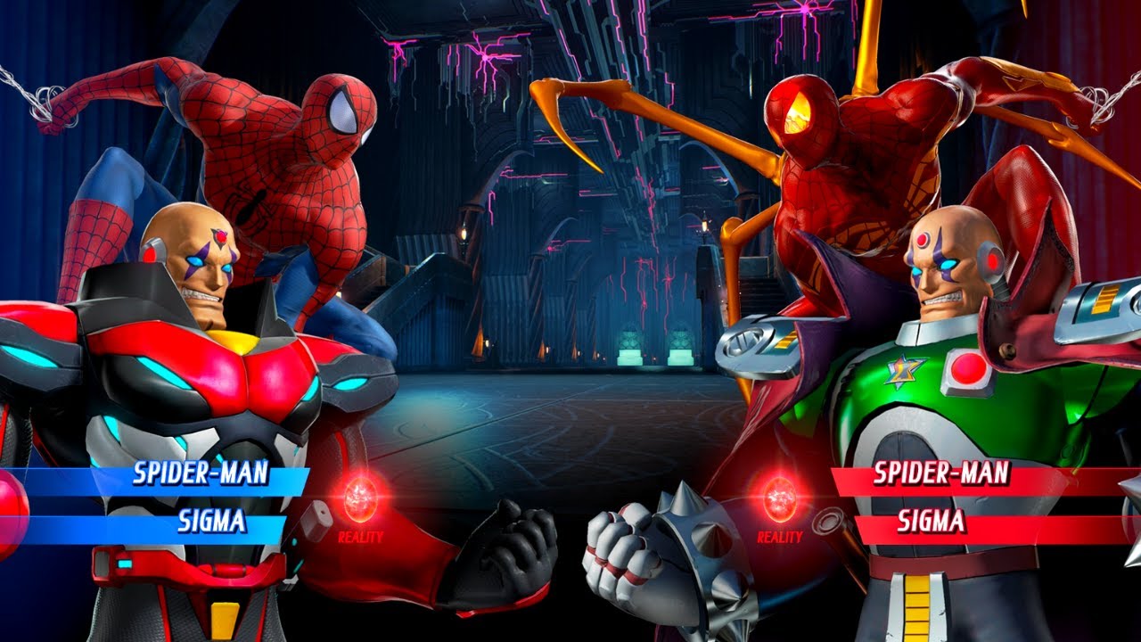 Spiderman & Sigma vs Spider-Man & Sigma (Very Hard) - Marvel vs Capcom ...