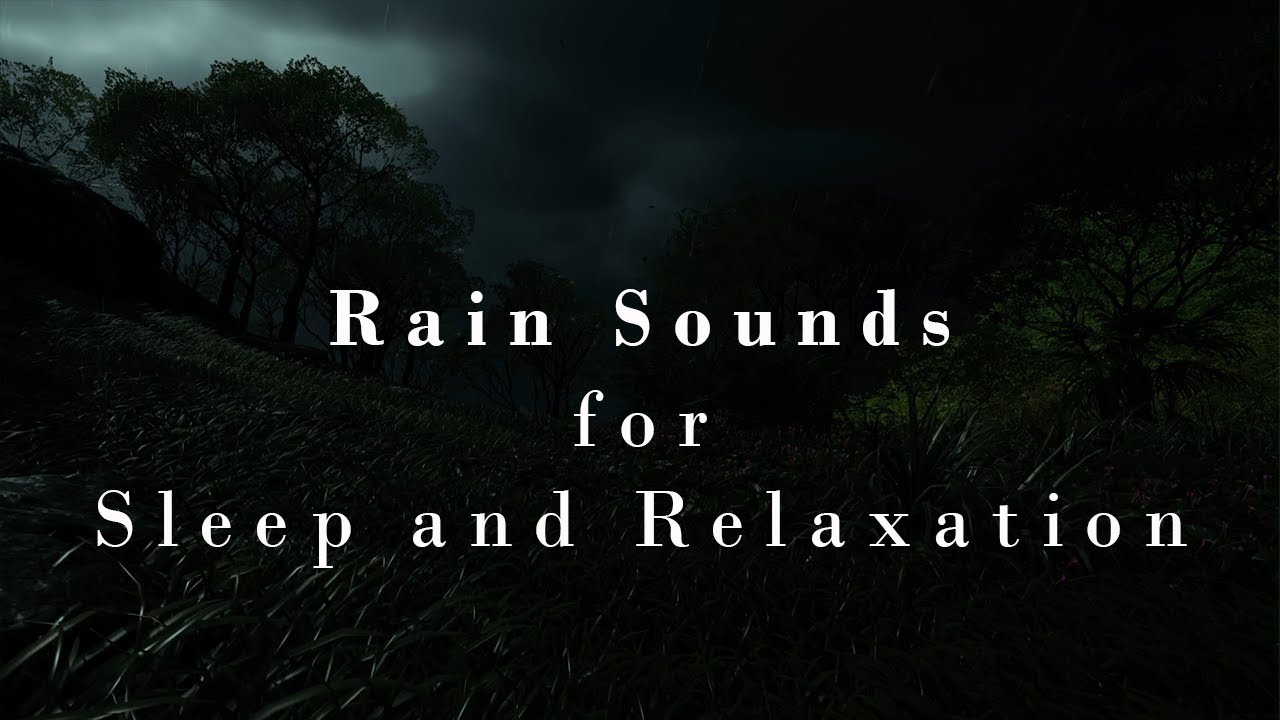 ⛈️🌙Calming Rain for Sleep |Dimmed Soft Rain for Sleep | Relaxing Spring ...