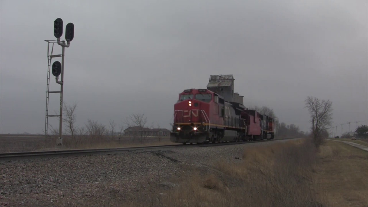 CN 2175 PTC Test Train Flies North - YouTube