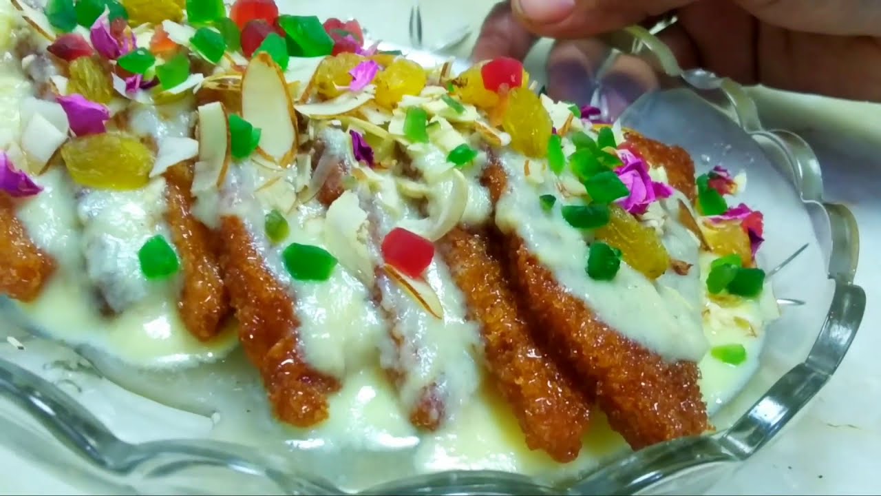 SHAHI TUKDA recipe , Hyderabadi double ka mitha recipe ,Shahi tukra ...