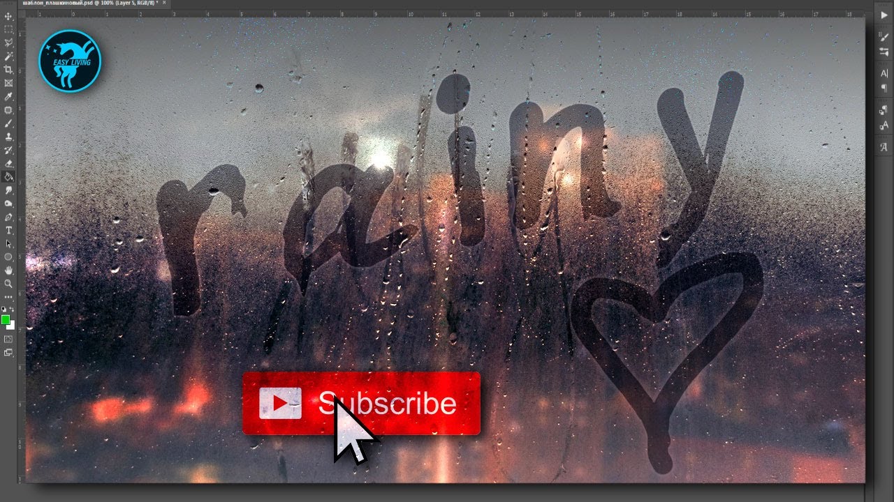 RAIN TEXT: How to Write on a Foggy, Rainy Windowpane Photoshop Tutorial ...
