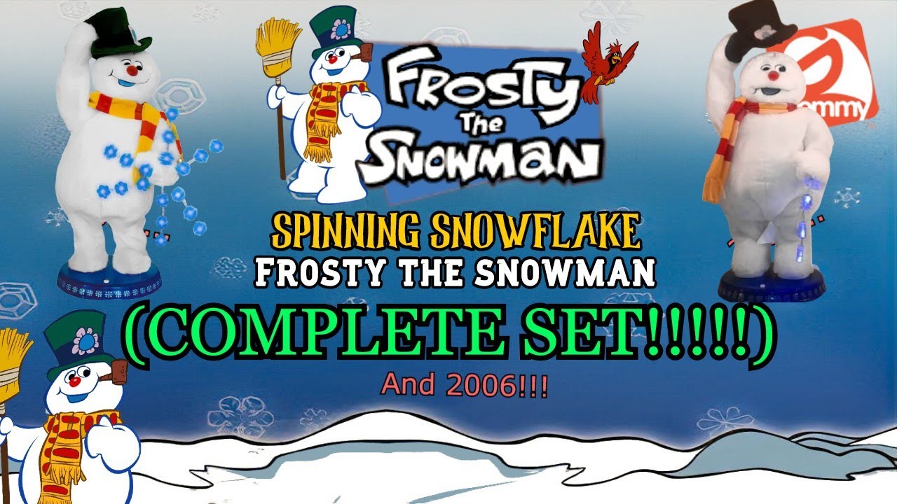 {COMPLETE SET} Spinning snowflake Frosty the snowman (ALL GENERATIONS ...