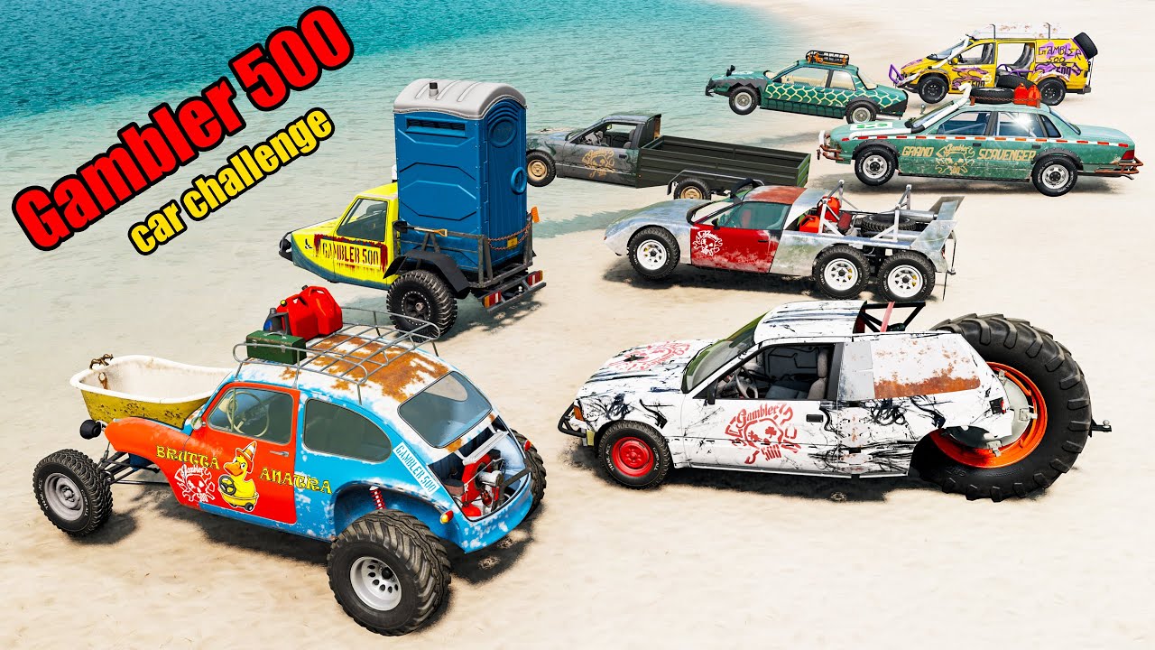 Off-Road Gambler 500 Car Challenge - Beamng drive - YouTube