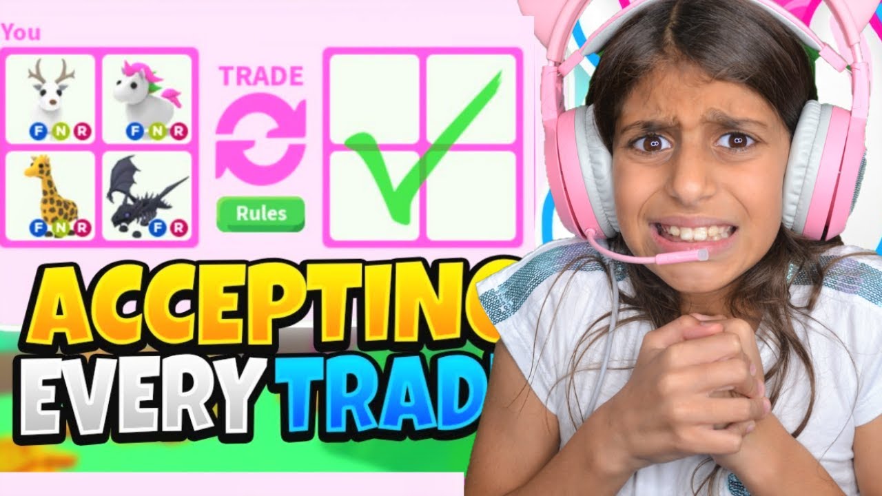 I Accepted EVERY Trade In Adopt Me .. (Roblox) i was Scared!! - YouTube