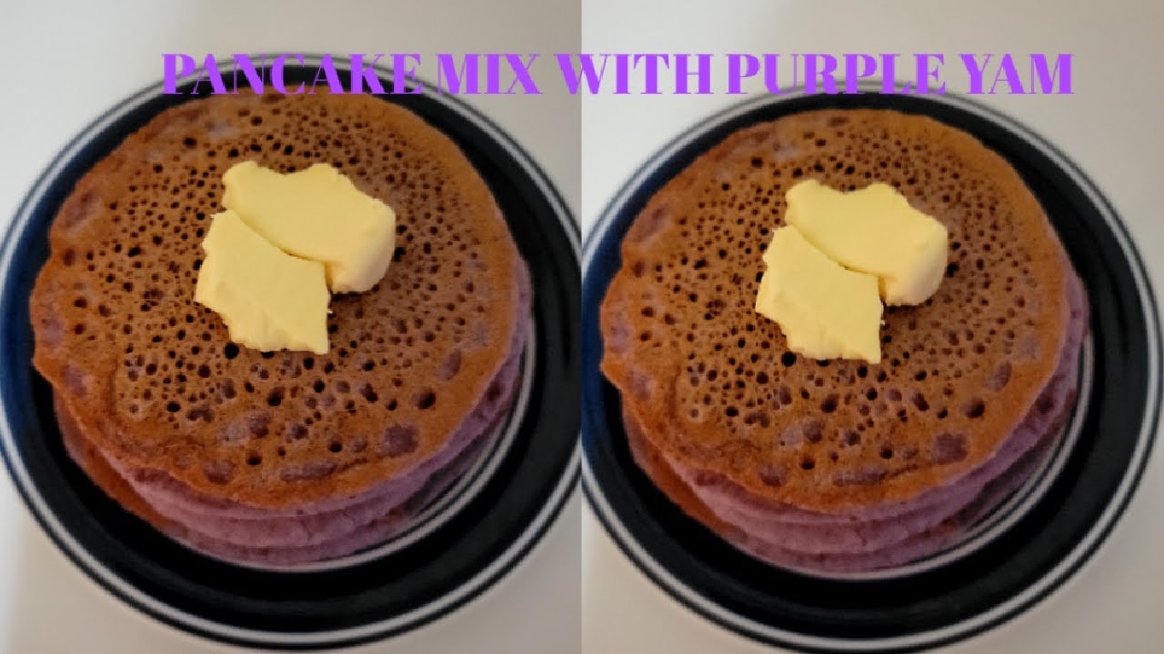 GLUTEN FREE PANCAKE MIX WITH PURPLE YAM - YouTube