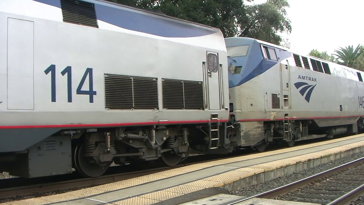 Amtrak 114 Leading California Zephyr #6 Davis, CA - YouTube