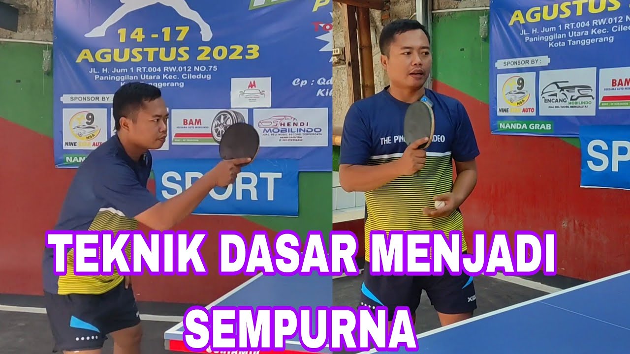 Paling mudah service tenis meja isi dan sidespin - YouTube