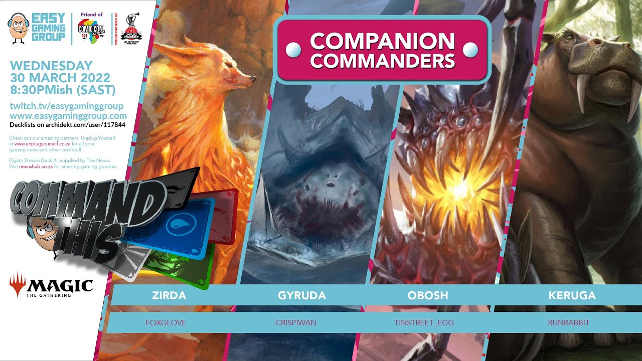 Easy Gaming Group | Command This! 47 | Companion Commanders: Zirda v ...