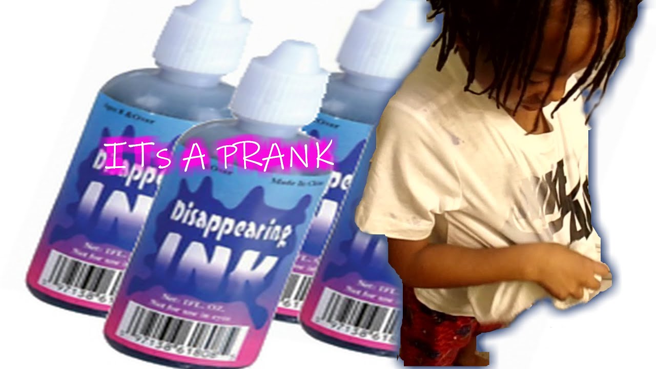 Disappearing ink prank on young djtoofli - YouTube