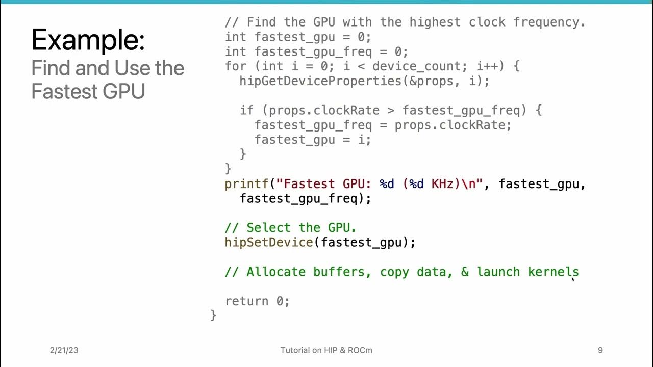 Amd Hip Tutorial 10 2 Hip Device Apis Youtube