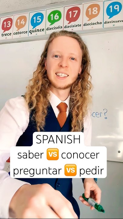 When to use saber or conocer (to know) and preguntar or pedir (to ask ...