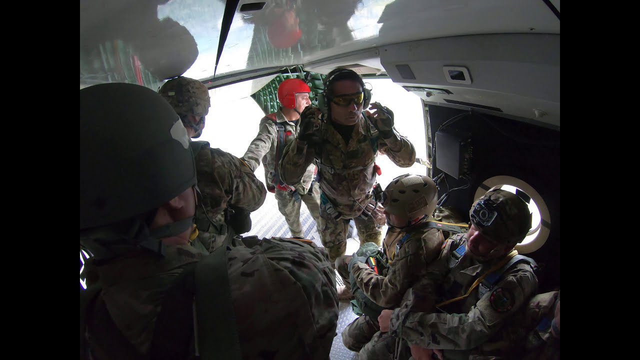 Static Line Parachute Jump from Casa 212 - YouTube