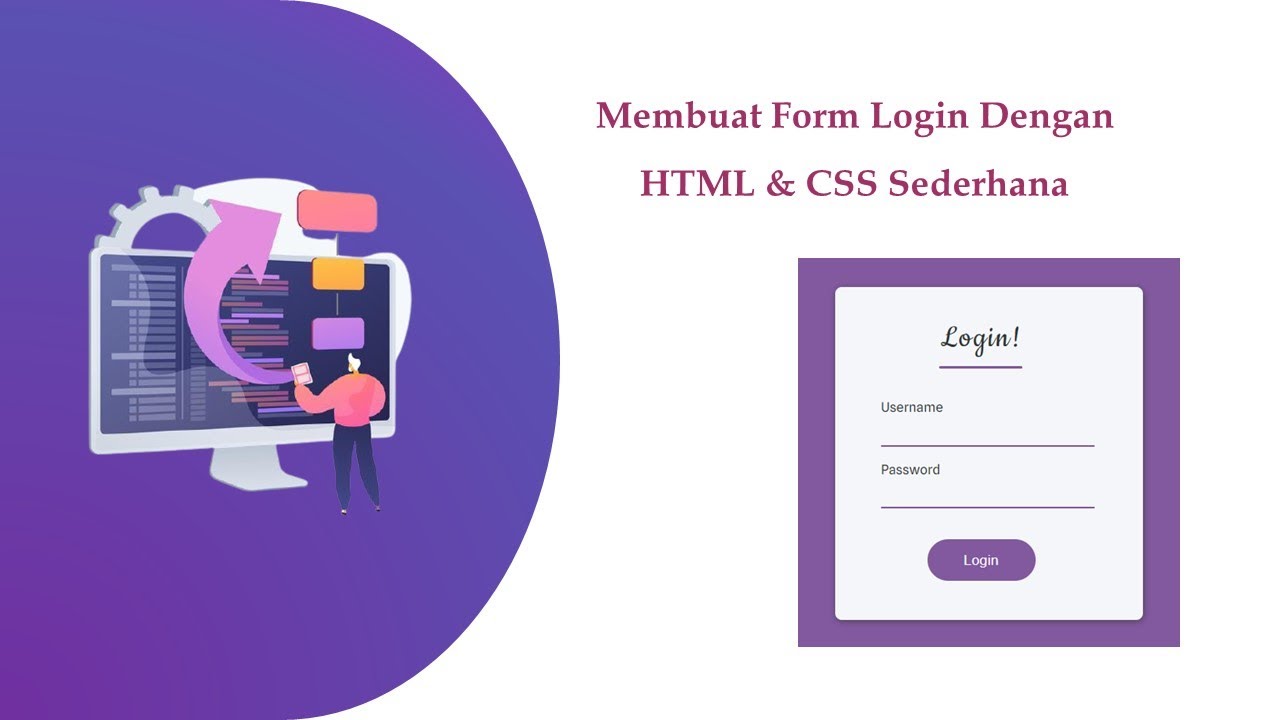 Membuat Form Login Dengan HTM & CSS - YouTube