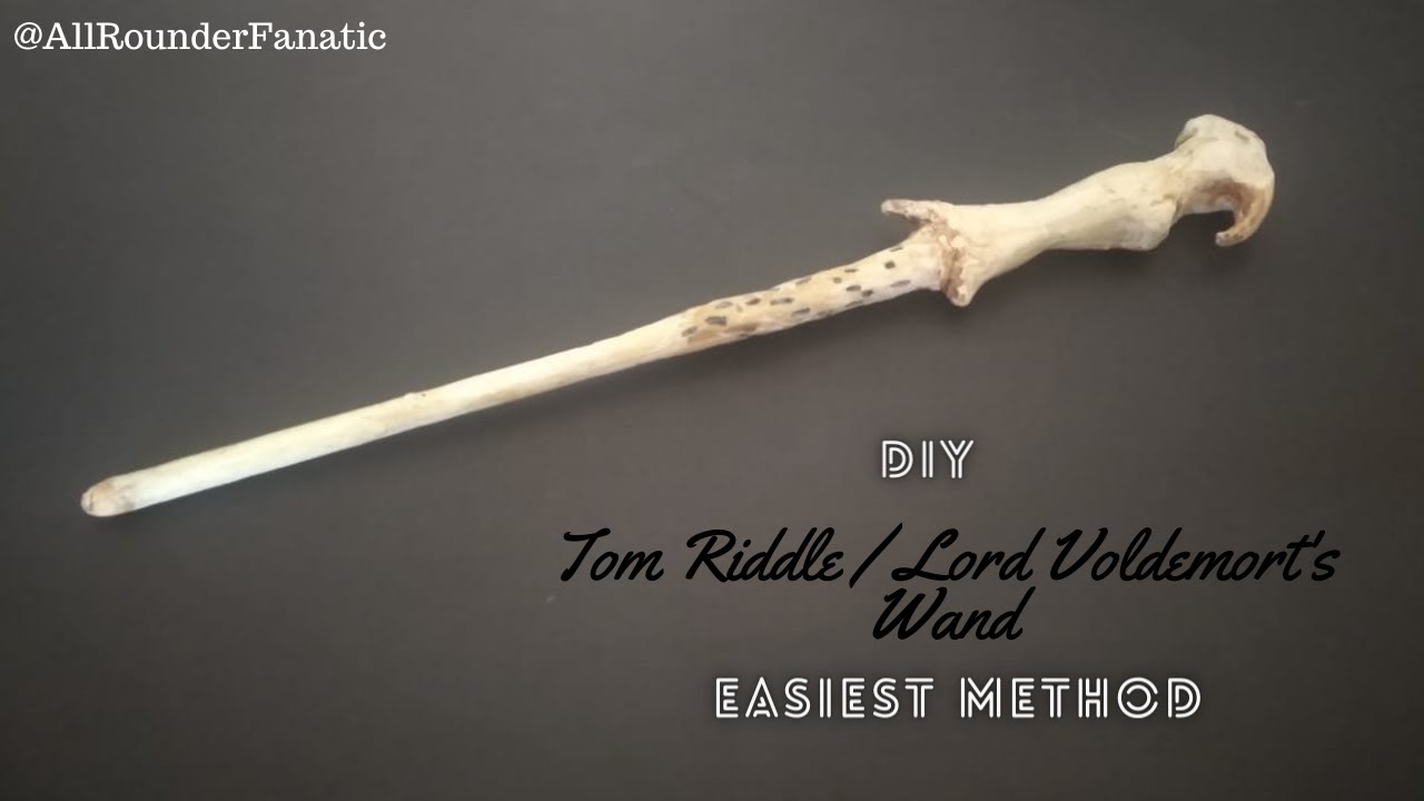 How to make Lord Voldemort's Wand | DIY Tom Riddle's Wand - YouTube