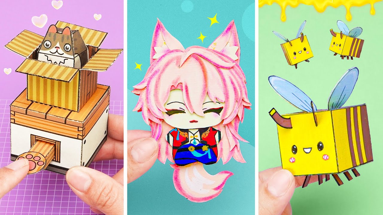 DIY/ how to make/ Paper craft/ Easy craft ideas/ miniature craft ...