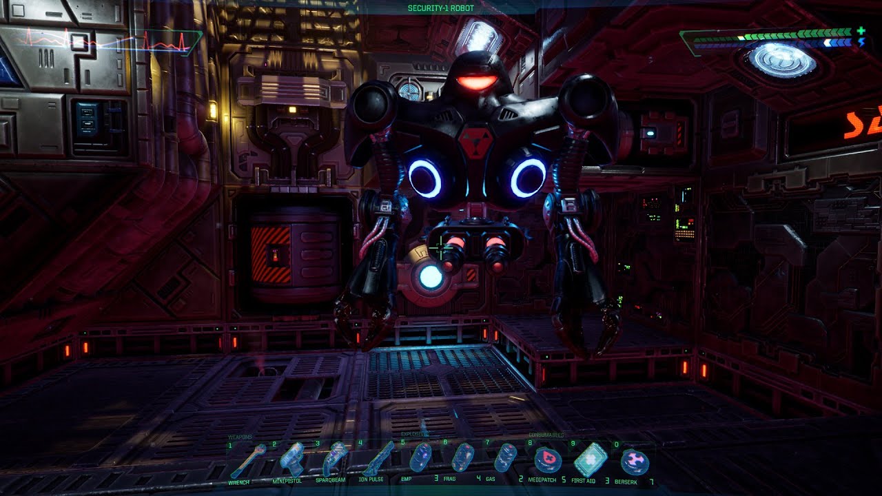 System Shock Remake - Security-1 Robot Quotes - YouTube