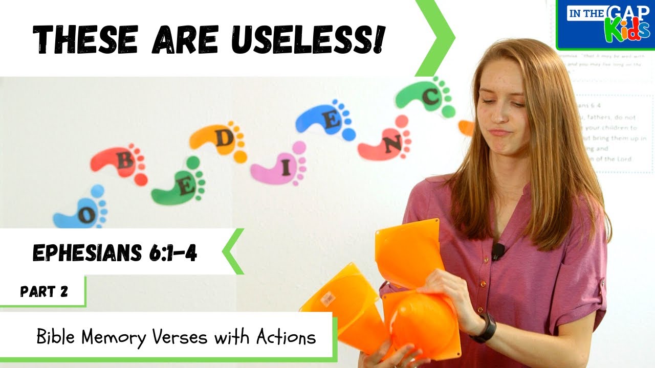 Ephesians 6:1-4 | Bible Verses to Memorize for Kids with Actions ...