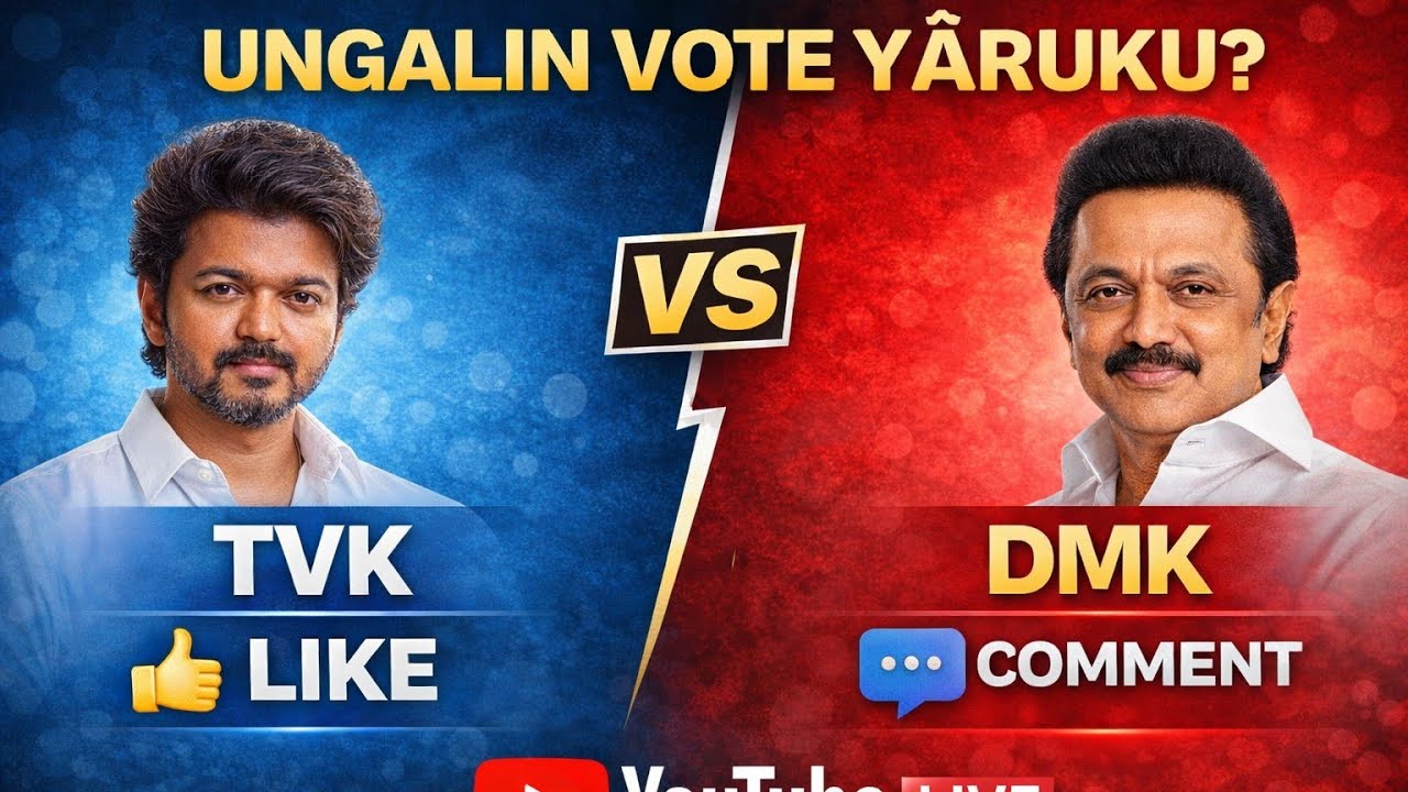 2026 CM Opinion Poll 🤔 | TVK vs DMK | Like & Comment - YouTube