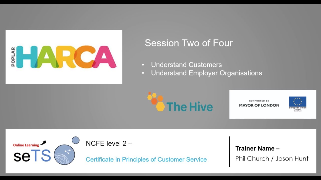 L2 Principles of Customer Service: Session 2 of 4 - YouTube