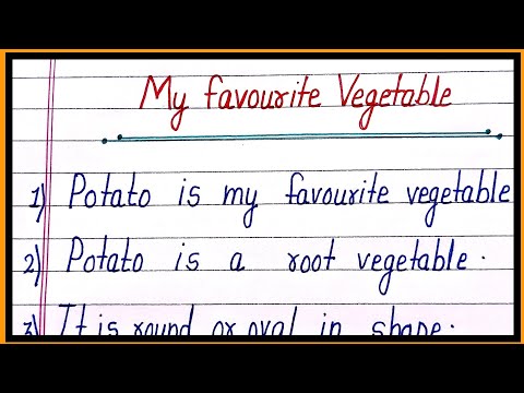 essay on my favourite vegetable in english/10 lines on my favourite vegetable/essay on potato