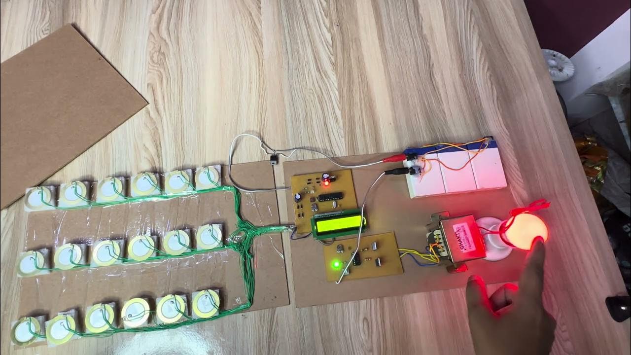 Foot step Power Generation With Inverter Circuit - YouTube