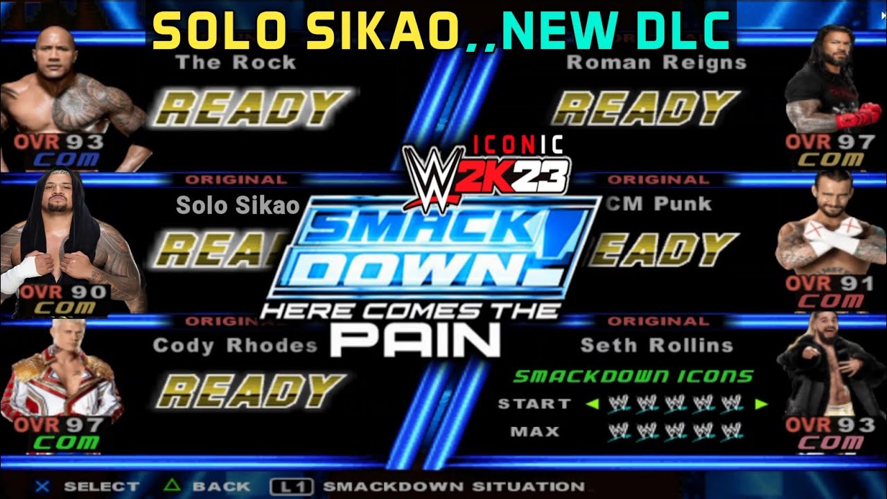 HCTP mod WWE SmackDown here comes the pain 2k23 PS2 mod in Android ...