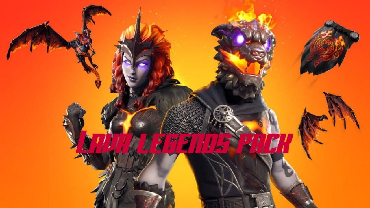 Fortnite lava legends pack combo 's - YouTube