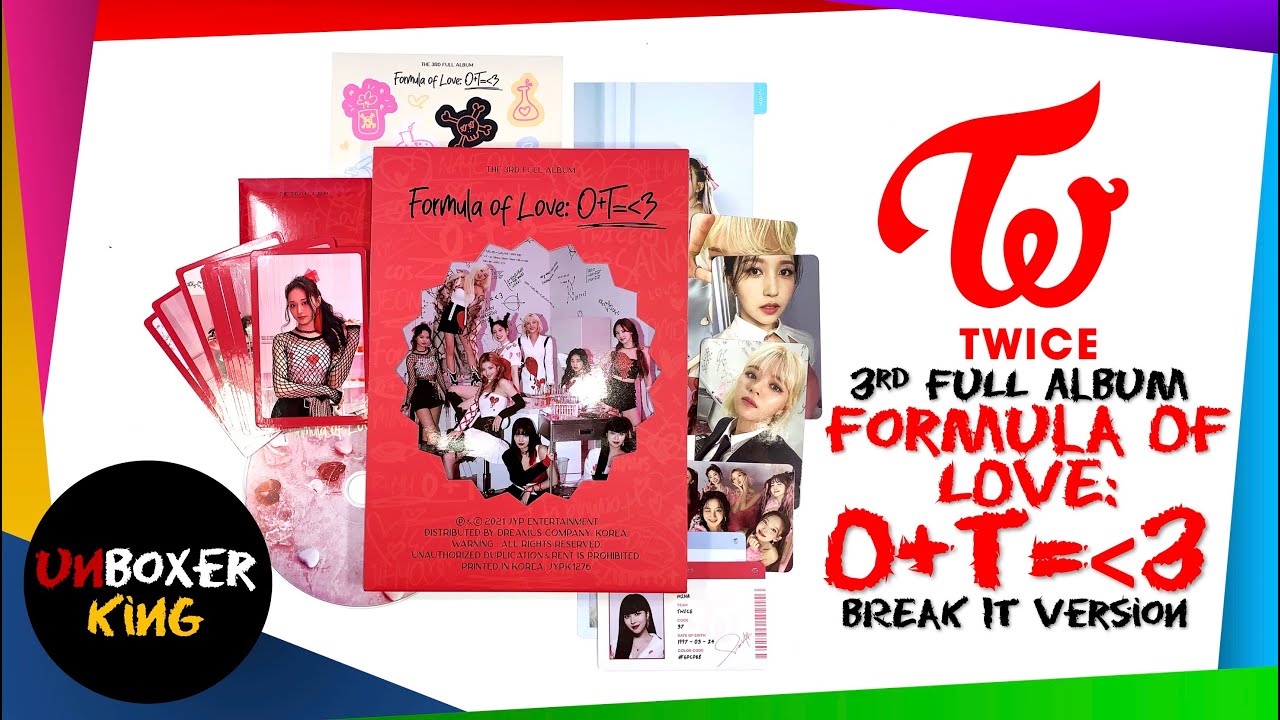 TWICE 트와이스 || FORMULA OF LOVE: O+T=3 || BREAK IT VERSION || KPOP ALBUM ...