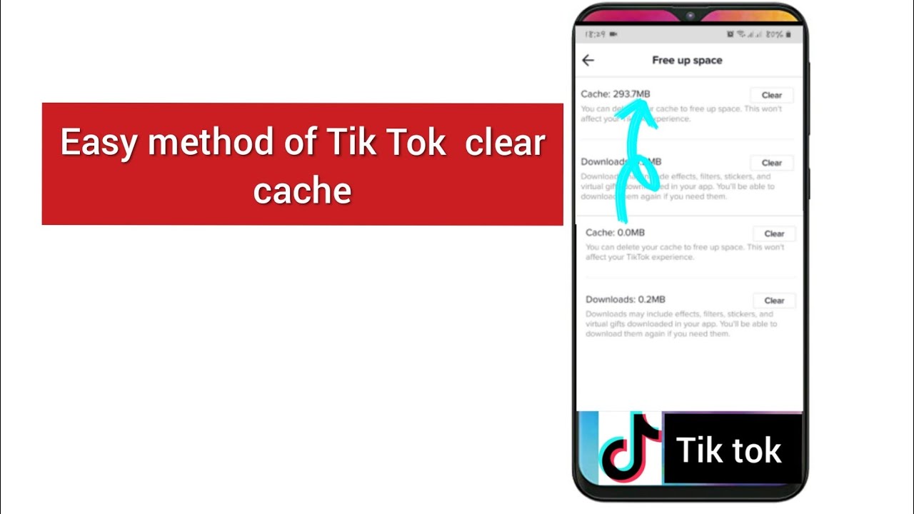 Easy method for Tik Tok clear cache - YouTube