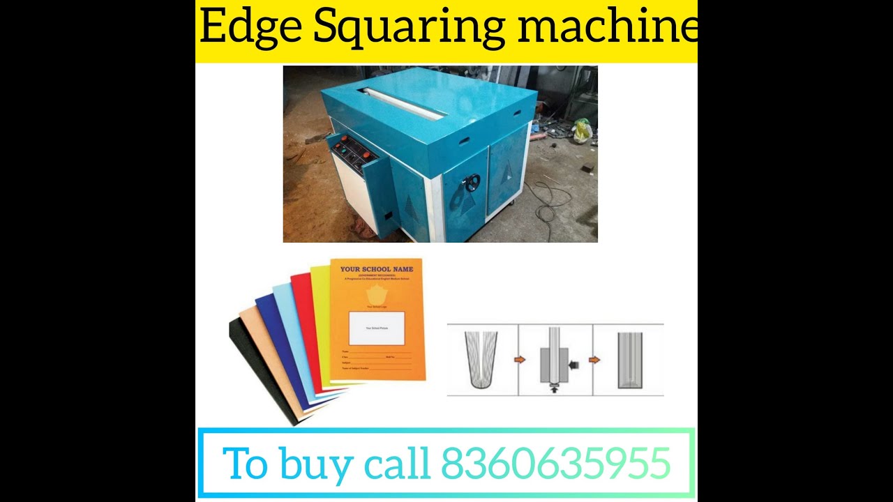 EDGE SQUARING MACHINE (M- 8360635955) ROYAL BRAND NOTEBOOK MAKING ...