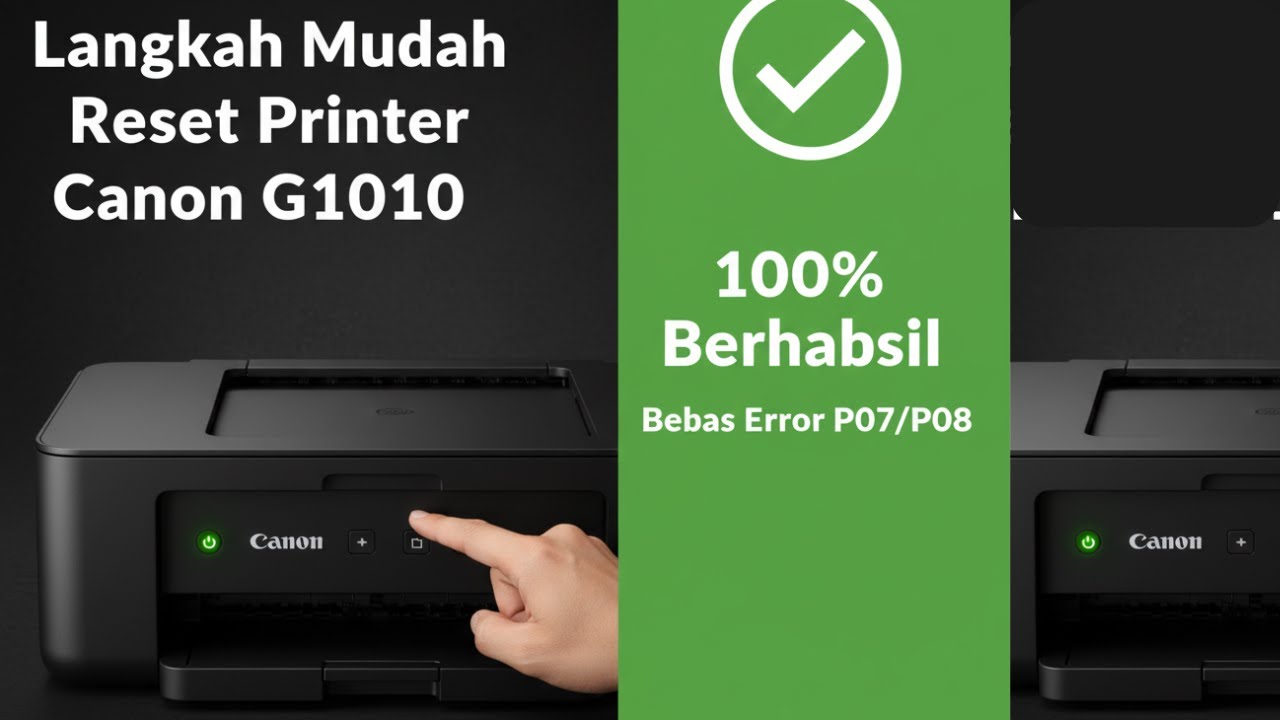 Langkah Mudah Reset Printer Canon G1010 (100% Berhasil) - YouTube