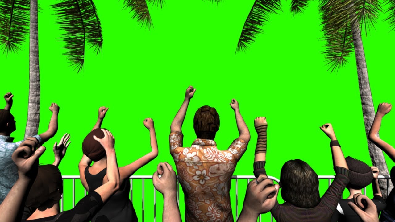 Crowd Cheering #3 / Green Screen - Chroma Key - YouTube